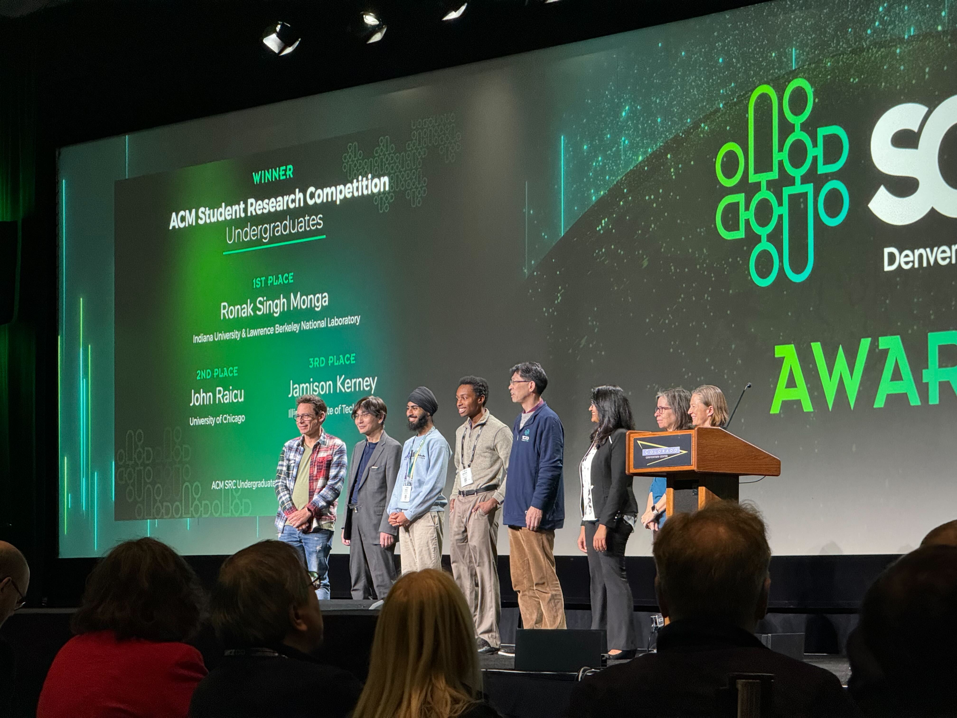 Jamie receives ACM student research award at SC '23! | Kyle C. Hale